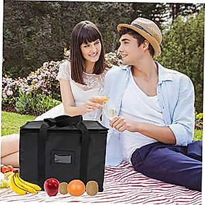 BESTonZON Insulation Bags Catering Bag Insulated Bag for Catering Insulated Shopping Bags Foldable Lunch Bag Portable Ice Pack Heat Bags for Food Collapsible Transport Tote Cooler Bag Large