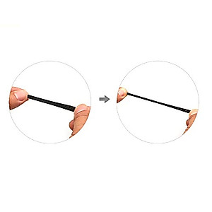 HengKe 5 Pairs Colorful Anti-Slip Silicone Eyeglass End Tips Glasses Ear Hooks Sport Eyeglass Strap Holder Temple Tips Spectacle Retainers, Anti-Slip Elastic Comfort Glasses Retainers, Black Clear