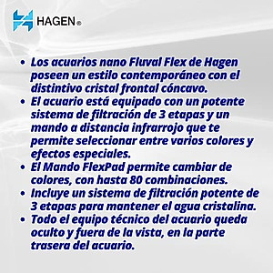 Fluval Flex Aquarium Kit, Black, 9 Gallon