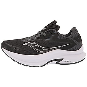 Saucony Women's AXON 2 Running Shoe, Black/White, 7.5