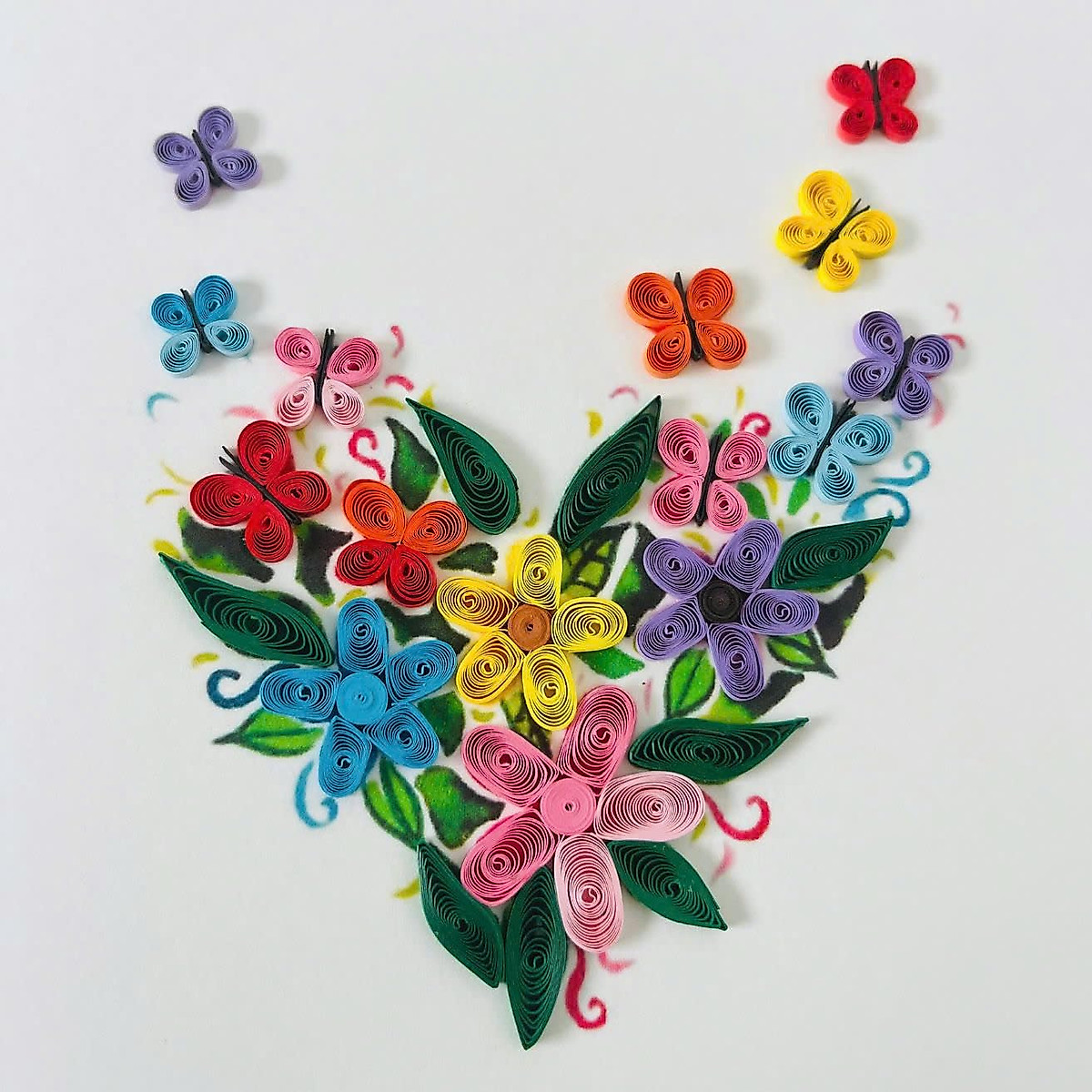 Quilling Card 3D Greeting Cards, handmade Quilling Cards birthday card, handcrafted cards for all occasions, Heart