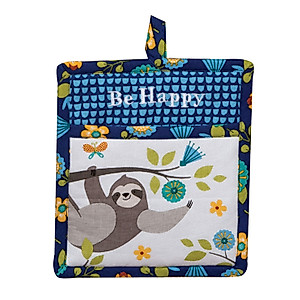 Kay Dee Designs Slow Sloth Pocket MITT Pot Holder, 8 x 9, Various