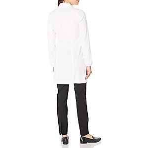 HeartSoul Scrubs Women's Break Solutely Fabulous 34" Lab Coat, White, Large