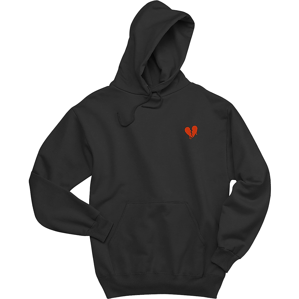 owndis Bleeding Broken Heart HOODIE-0043-L-Black
