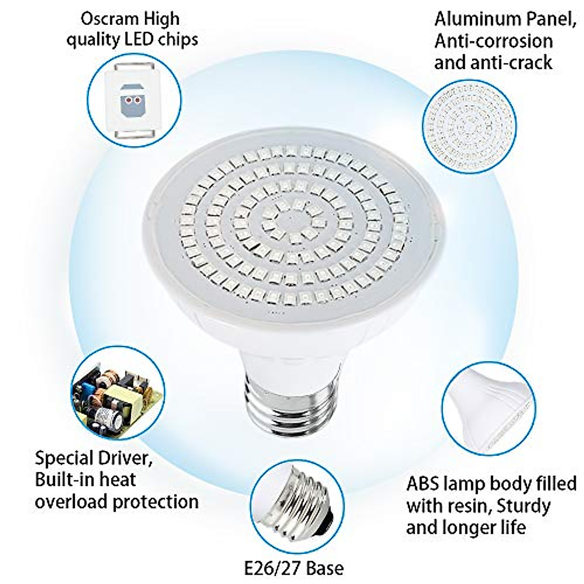 COOLWEST 120V LED Spa Lights Bulb 12W RGB Multi Color LED Spa Light with Remote for Most Spa Fixture Hot Tub Spa Inground Pool Bulb Replacement Bulb E26 Base