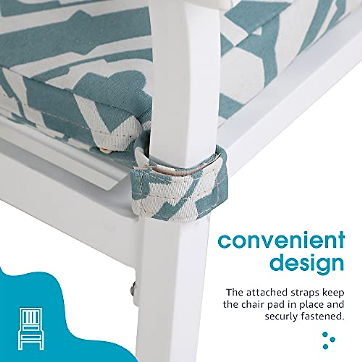 Soleil Jardin 3-Piece Outdoor Bistro Set Aluminum Patio Furniture Bistro Table Set Outdoor Dining Table and Stackable Chairs with Cushion, White Finish & Lattice Cushion