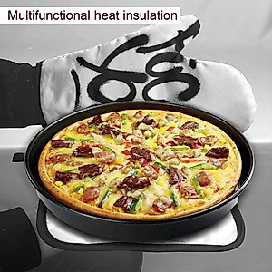 HENGE Font Graffiti Fuck You Oven Mitts and Pot Holders Sets of 2,Resistant Hot Pads,Flexible Cooking Oven Gloves for Microwave BBQ Cooking Baking Grilling