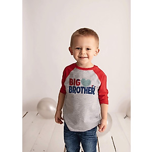 Custom Party Shop Boy's Big Brother Happy Valentine's Day 4T Red Raglan