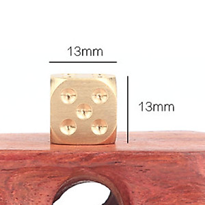Yinpinxinmao Metal Solid Brass Dice Toy Club Bar Holiday Party Entertainment Game Accessories Large