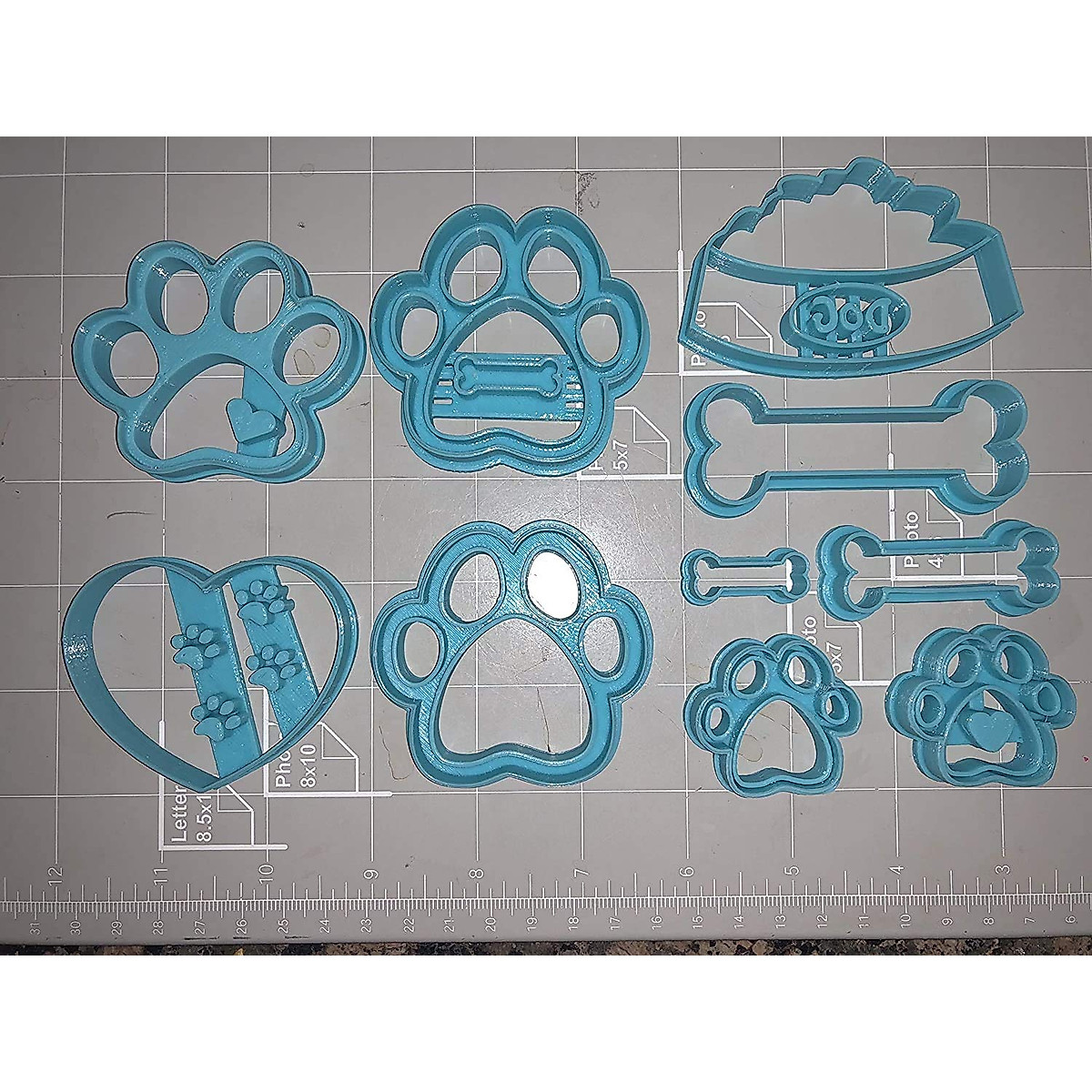 Dog Bone and Paw Limited Edition Cookie Cutter Set of 10
