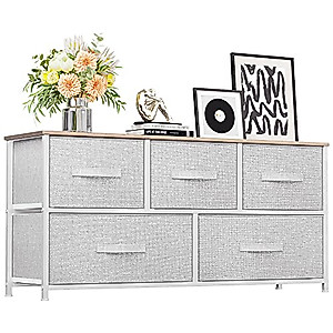 YITAHOME Fabric Dresser with 5 Drawers - Storage Tower & 5 Drawer Dresser - Fabric Storage Tower, Organizer Unit