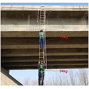 FGQCBBYC Emergency Fire Escape Ladder Rope Ladder Outdoor Soft Safety Ladder Hooks for Window Balcony, Home Climbing Escape Ladders,Reusable/3M/10Ft/18M/59Ft