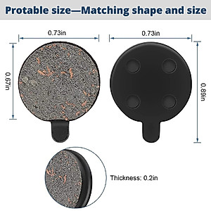 Gueiddi 4 Pairs of Bicycle disc Brake Pads for Mountain Bikes and Electric Scooters for Bengal Mechanical Helix DB280 DB350 DB450 DB550 MB700 MB700T PH02