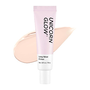 UNICORN GLOW Long Wear Primer - Pore Cover Flawless Poreless Long lasting Face Makeup Base Primer Pore Minimizer, Fine line wrinkle eraser for Normal to Dry skin 1.06 oz./ 30 g