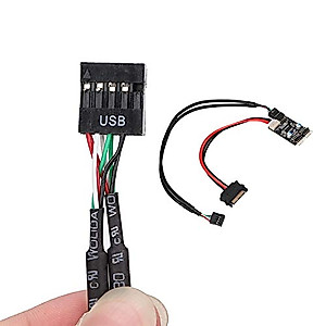 USB 2.0 9pin USB hub 2 Port with SATA Power Cable Extension hub USB 2.0 hub for Computer for Desktop for PC