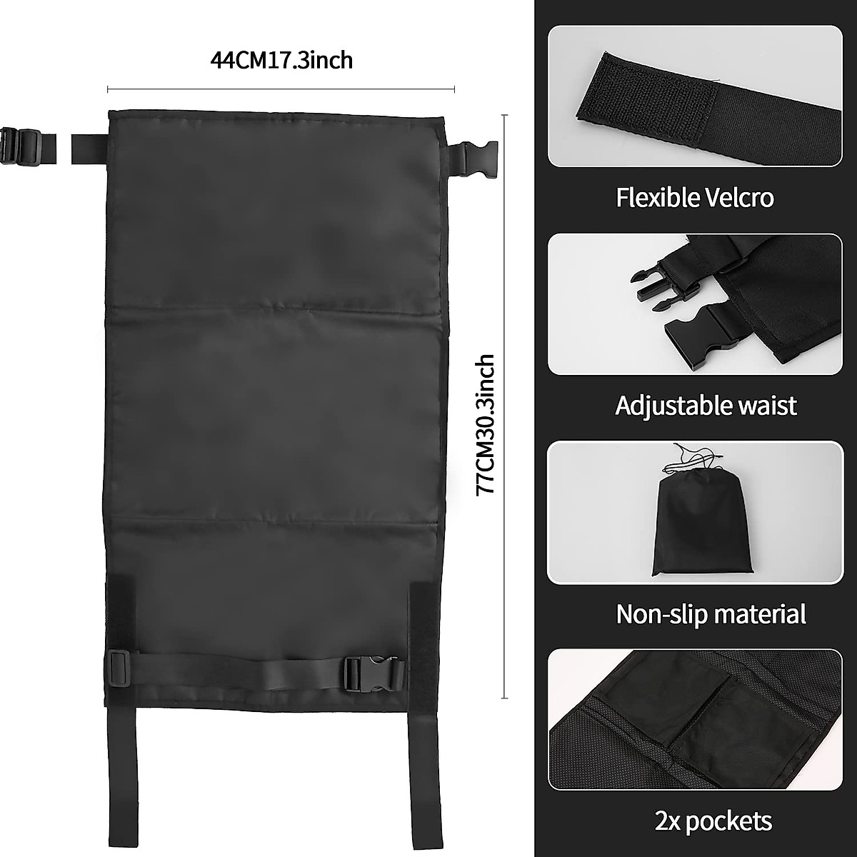 Airplane Seat Extender for Kids Toddler Airplane Bed Airplane Travel Essentials Airplane Footrest Leg Rest for Children to Lie Down on The Plane (Black)