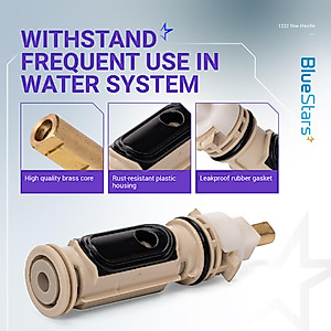 BlueStarts High-Quality 1222 One-Handle Faucet Cartridge - Compatible with Moen One-Handle PosiTemp Faucets and Moen Tub Shower
