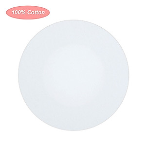 CertBuy 18 Pack Round Canvas 4 Inch, Circle Canvases for Painting, Blank White Canvas Boards, Circle Canvas Panel Boards, Cotton Painting Canvas Panels, Art Supplies for Painting Artist Hobby Painter