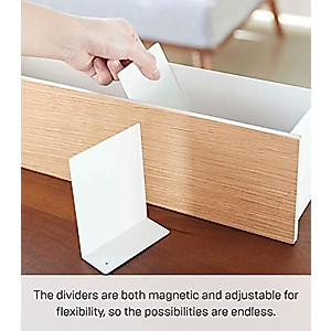 Yamazaki Home Storage Box | Steel | Desk Organizer, One Size, Ash