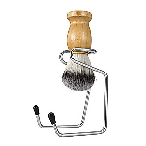 Wismee 3 In 1 Shaving Brush Set Shaving Soap Bowl & Shaving Stand & Badger Hair Shaving Brush Kit Shaving Cleaning Tool Christmas Thanksgiving Present for Men Teen Boys (#1)