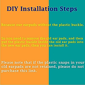 TaiZiChangQin Ear Pads Cushions Replacement Compatible with TaoTronics TT-BH060 TT-BH085 TT-BH090 Headphone ( Upgrade Fabric Earpads )