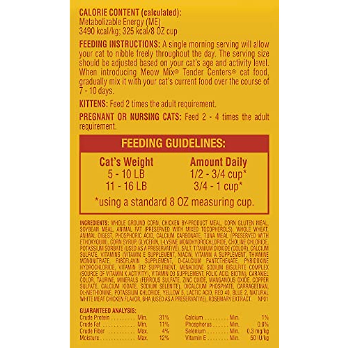 Meow Mix Tender Centers Basted Bites Chicken and Tuna Flavor, 3 Lb