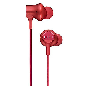 FIIL Driifter Noise Cancelling Bass Bluetooth Neckband In-Ear Earphones, for Sport Gym Running 11 Hours Playtime with Sweatproof and lightweight foldable Design, with Built-in Microphone for Call, Red