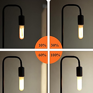 SCOMX 25 Watt T10 Frost Tubular Incandescent Light Bulb, Showcase Lamp, 2700K Soft White, E26 Medium Base, 280 Lumens, 120V (6)