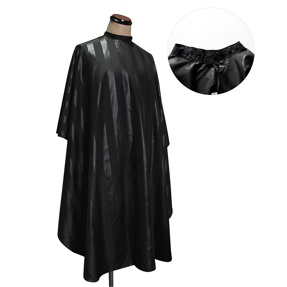 SMARTHAIR Professional Salon Cape Polyester Barber Cape Hair Cut Cape,54”x62”,Black,C035001C