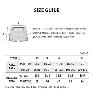 LIXADA Women's Running Shorts 2-in-1 Double Layer Elastic Waistband Workout Fitness Active Yoga Jogging Athletic Black