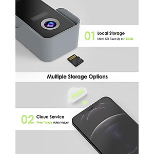 MUBVIEW Wireless Doorbell Camera with Chime 2K HD, WiFi Video Doorbell Camera with Voice Changer, Motion Detector, Anti-Theft Device, Night Vision, 2-Way Audio, SD/Cloud Storage, No Subscription