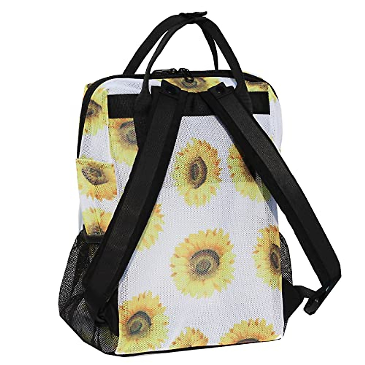 Mesh Backpack Bag See Through Bag College Bookbag Beach Bag Daypack Travel Semi-Transparent Bag for Women and Men (I)