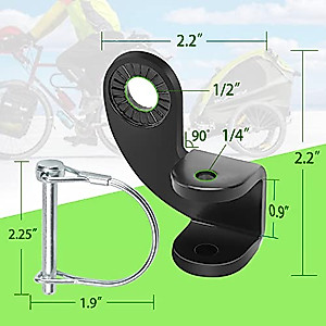 MOFEEZ Bike Trailer Hitch Coupler Attachment for Burley Bicycle Trailers (12.2mm)