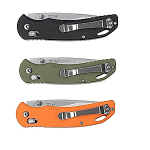 Firebird GANZO F753M1 Pocket Folding Knife G-10 Anti-Slip Handle with Clip 440C Stainless Steel Blade Camping Fishing Outdoor Folder EDC Knife (Orange)