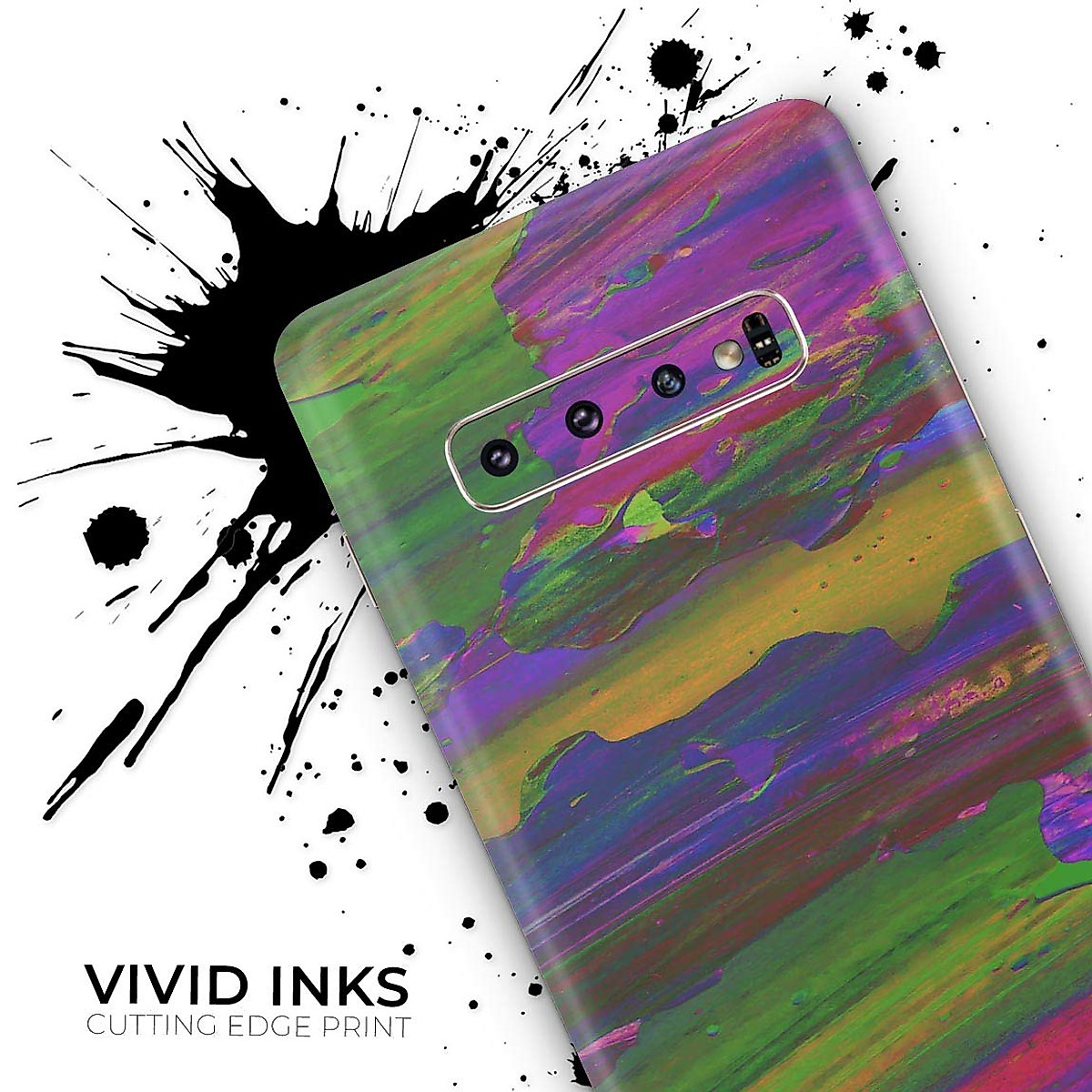 DesignSkinz Liquid Abstract Paint Remix V57 Protective Vinyl Decal Wrap Skin Cover Compatible with The Samsung Galaxy S20 (Screen Trim & Back Glass Skin)