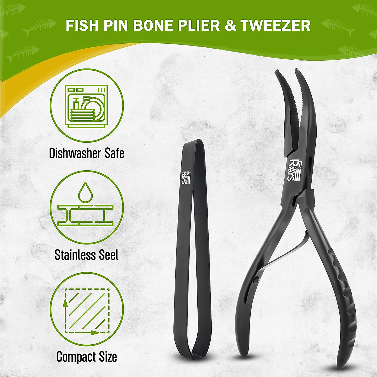 Fish Bone Pliers/Tweezers Stainless Steel – Fish Deboning Tools for All Kind of Fish.