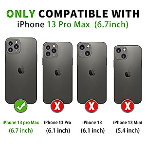 FYY Compatible with iPhone 13 Pro Max Case, [Kickstand Feature] Luxury PU Leather Wallet Case Flip Folio Cover with [Card Slots] and [Note Pockets] Case for iPhone 13 Pro Max 5G 6.7" Rose Gold