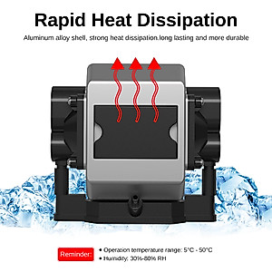 TOOPLAS Air Assist Pump Kit, Adjustable Airflow Air Assist Pump for Laser Cutter and Engraver, Reduce Burn Marks, Protect Laser Module Lens, Smooth Edge Clean Cuts, Remove Smoke and Dust, 26L/min