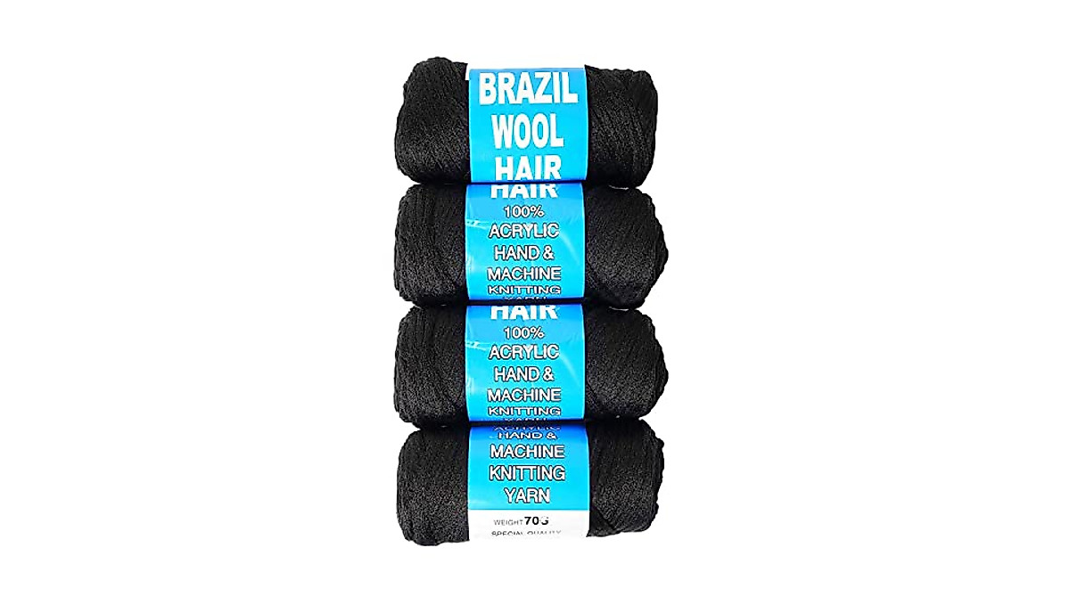 Brazilian Wool Hair Yarn Pack for Jumbo Braids & Senegalese Twists