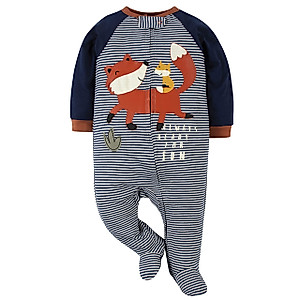 Gerber Baby Boys 2-Pack Sleep 'N Play Blue Fox 3-6 Months
