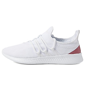 adidas Women's Puremotion Adapt 2.0 Sneaker, White/Pink Strata/Black, 10