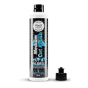 WaveX Medium Cut Polishing Compound for Cars and Bikes 350 Gm Minor Swirl & Scratch Remover, Provides Cutting and Gloss Recommended with The Blue Diamond Medium Cut Detailing Pad