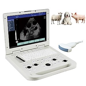 JZRYL Portable Vet/Veterinary B-Ultrasound Scanner with 3.5Mhz Convex Probe for Horse,Goat,Cow,Sheep and Pig use (3.5 MHz Convex Probe)