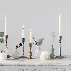 Creative Co-Op Hand-Forged Metal Taper, Antique Brass Finish Candle Holder