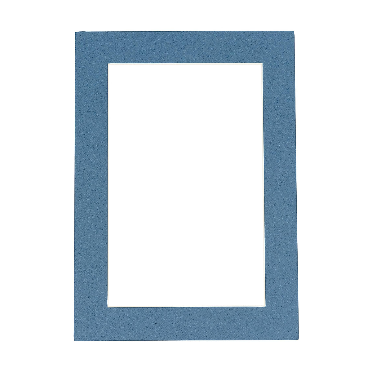 8x10 Mat Bevel Cut for 5x7 Photos - Acid Free Steel Blue Precut Matboard - for Pictures, Photos, Framing - 4-ply Thickness