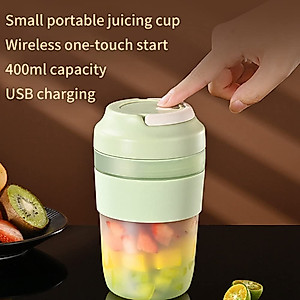 Pomojonbi 1 PCS Portable Electric Juicer Blender Juicer USB Smoothie Blender Cup Mini Charging Fruit Mixers Food Machine Green