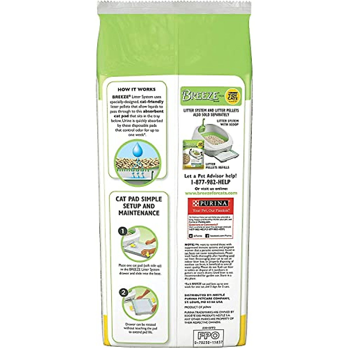 Tidy Cats Breeze Pads Refill Pack (2) 10 Count Pouches with Aurora Pet Wet Wipes