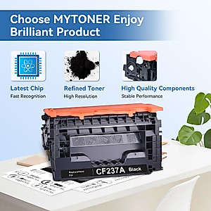 MYTONER Compatible Toner Cartridge Replacement for HP 37A CF237A for Enterprise M607 M607n M607dn M608 M608n M608dn M608x M609 M609dn, MFP M631 M632 M633 Printer (Black)