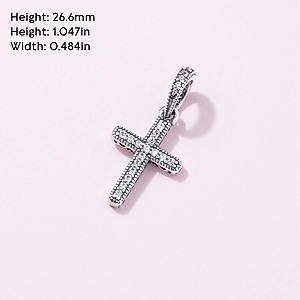 PANDORA Jewelry Sparkling Cross Cubic Zirconia Pendant in Sterling Silver