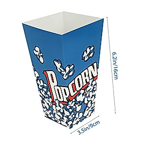 TOYANDONA 100pcs Popcorn Boxes Popcorn Popcorn Box Disposable Containers Food Container Microwave Popcorn Carnival Popcorn Bags Popcorn Container Popcorn Paper Bags Popcorn Boxes for Party